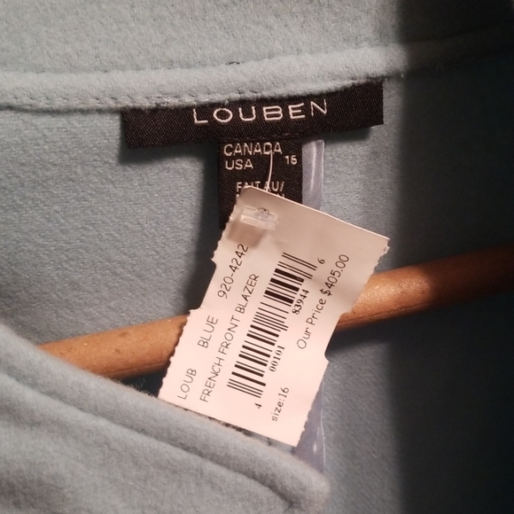 louben | Jackets & Coats | Louben French Front Blazer New | Poshmark